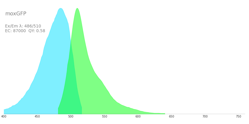 moxGFP :: Fluorescent Protein Database